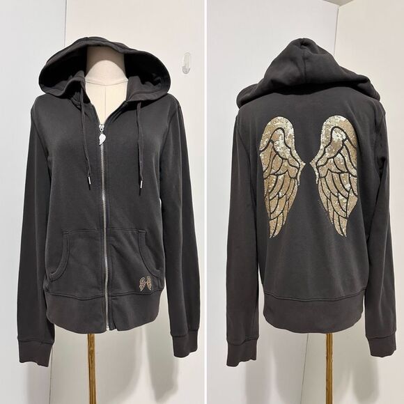 Victoria's Secret | Tops | Y2k Victorias Secret Supermodel Wing Sequin ...